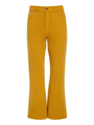 Gabriela Hearst Ezra Bootcut Cropped Jean - Golden Birch