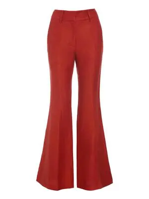 Gabriela Hearst Rhein Flare Pant - Antelope Orange