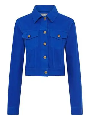 Gabriela Hearst Bronte Recycled Cotton Denim Jacket - Cobalt