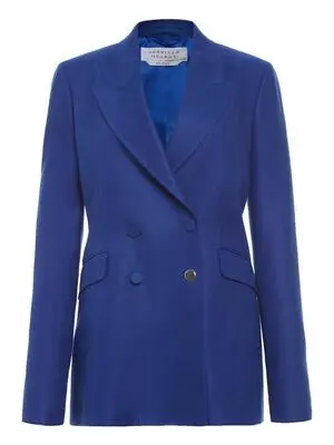 Gabriela Hearst Angela Linen Twill Blazer - Cobalt