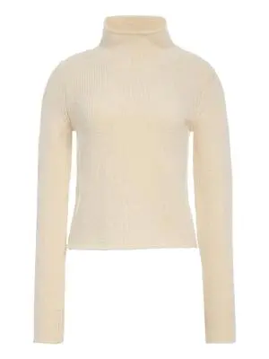 GABRIELA HEARST Daina Cropped Cashmere Turtleneck