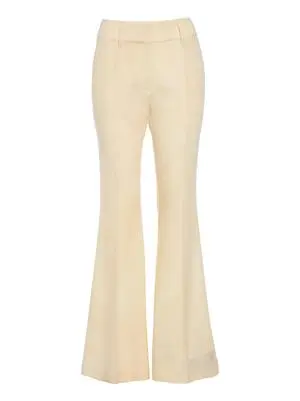 Gabriela Hearst Rhein Flare Virgin Wool Pant - Ivory