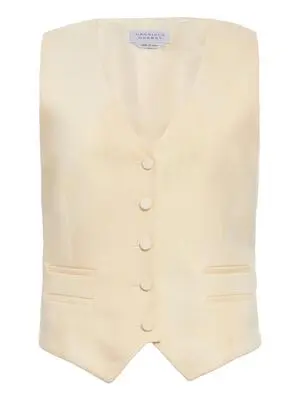 Gabriela Hearst Coleridge Virgin Wool Vest - Ivory