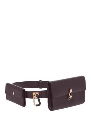 Gabriela Hearst Nappa Leather Tool Belt - Bordeaux