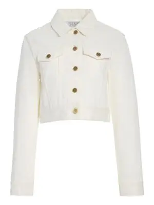 Gabriela Hearst Bronte Recycled Cotton Denim Jacket - White