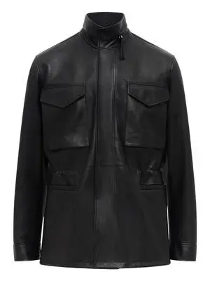 Gabriela Hearst Darwin M65 Nappa Leather Jacket - Black