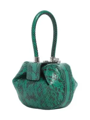 Gabriela Hearst Demi Bag In Snakeskin Green