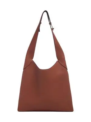 Gabriela Hearst Small Hobo Bag In Nappa Leather - Cognac
