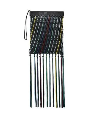 Gabriela Hearst Naila Fringe Pouch - Black Multi