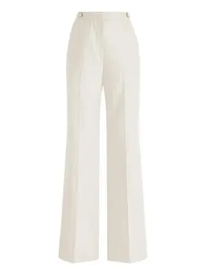 Gabriela Hearst Vesta Flare Pant In Sportswear Wool - Ivory
