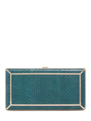 Gabriela Hearst Callas Snakeskin Clutch - Green