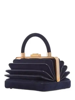 Gabriela Hearst Diana Bag In Suede - Navy