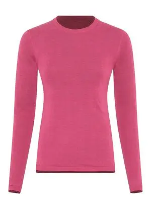 Gabriela Hearst Leif Reversible Knit Sweater - Bordeaux/fuchsia