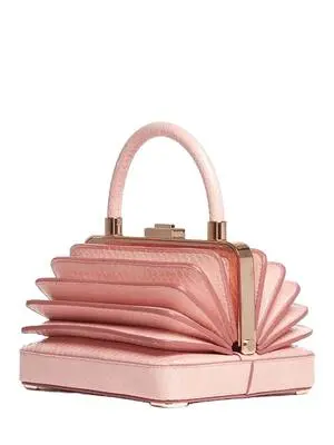 Gabriela Hearst Small Diana Snakeskin Handbag - Pink