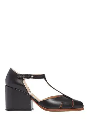 Gabriela Hearst Hawes T-strap Heel - Black