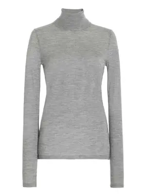 Gabriela Hearst Costa Knit Turtleneck Heather Grey