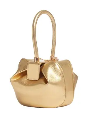 Gabriela Hearst Nina Bag In Metallic Nappa Leather - Gold