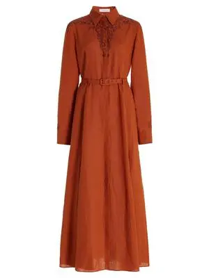 GABRIELA HEARST McGraw Embroidered Shirtdress