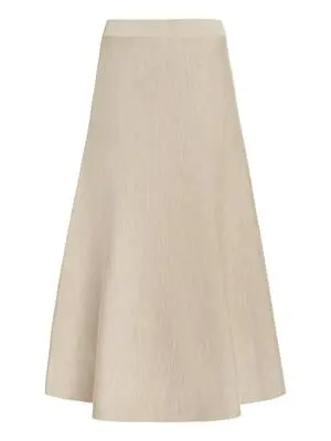 GABRIELA HEARST Merino Wool Cashmere Knit Midi Skirt