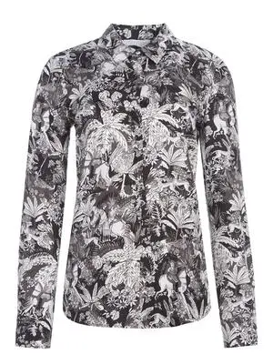 Gabriela Hearst Henri Printed Blouse - Grey Scale