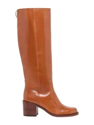 DOLCEVITA Lucyle Wide Calf Boots - Tan Leather
