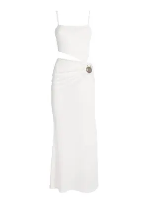 CHRISTOPHER ESBER Ribbed Cut-Out Maxi Dress