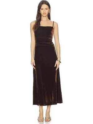 Astr The Label Valery Midi Dress - Brown