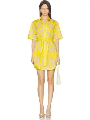 Poupette St Barth Wes Mini Dress - Yellow Ritual