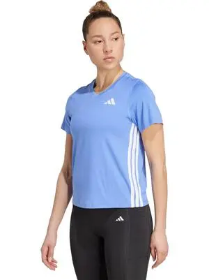 Adidas Train Essentials 3-stripes Workout Tee - Blue Fusion