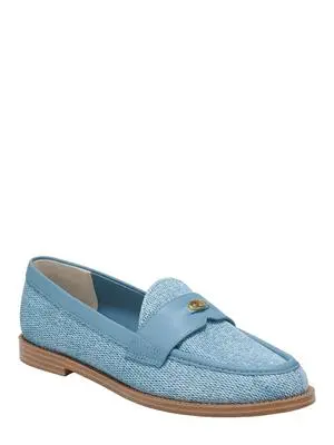 Franco Sarto Stellan Leather Loafer Denim Blue