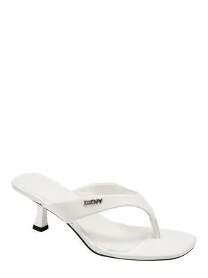 Dkny Sculptural Heel Flip Flops - Marshmallow