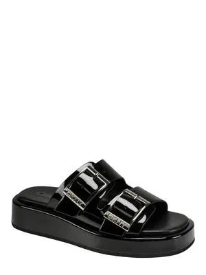 Dkny Platform Sandals - Black