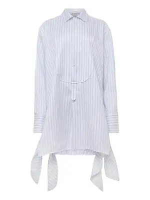 JW Anderson Side Knot Shirt Dress - Blue