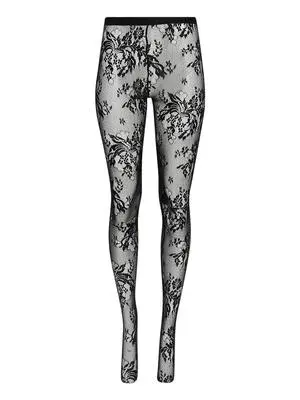 Wardrobe.NYC Evening Lace Tights - Black