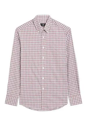 Dunhill Checked Cotton Shirt - Burgundy