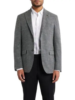 JACK VICTOR Midland Plain Weave Sport Coat - Olive