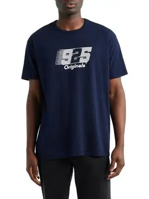 925 ORIGINALS Marathon Graphic Print T-shirt - Navy