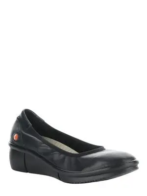 Fly London Platform Wedge Pumps - Black