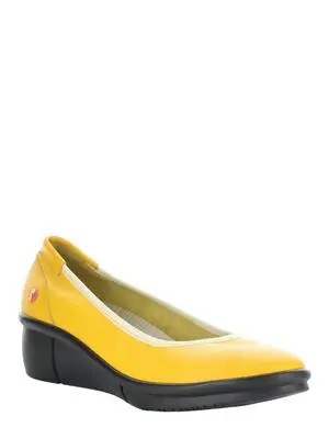Fly London Platform Wedge Pumps - Yellow