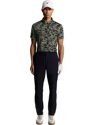 LYLE & SCOTT Golf Digital Floral Polo Shirt - Jet Black