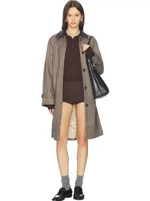 Astr The Label Raiden Houndstooth Coat - Brown