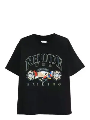 Rhude Sailing Icon T-shirt - Black