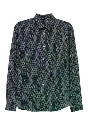 Karl Lagerfeld Aop Lslv Shirt - Blue