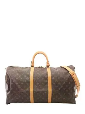 LOUIS VUITTON 2000 Monogram Keepall Bandouliere 55 - Brown