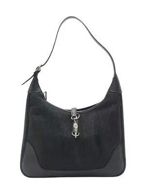 Hermès 2000 Crinoline And Barenia Trim Ii 31 Shoulder Bag - Black