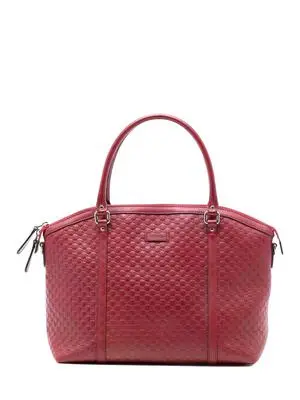 Gucci 2016-2025 Large Microissima Dome Satchel - Red