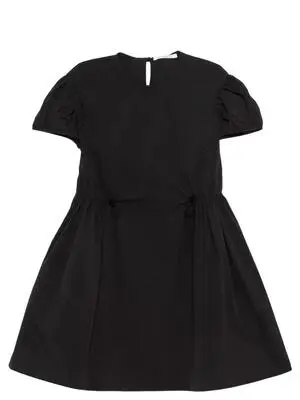 Cecilie Bahnsen Puff-sleeve Tie Dress - Black