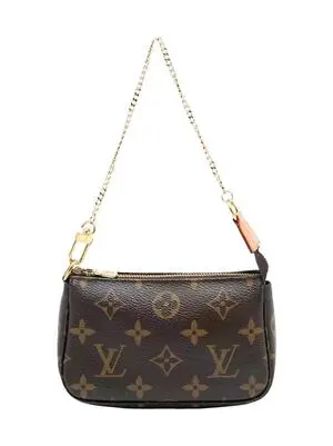 LOUIS VUITTON 2020 Monogram Mini Pochette Accessoires - Brown