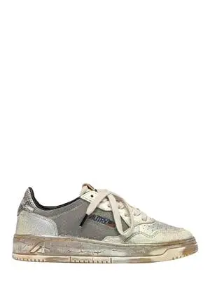 AUTRY Medalist Cracked Sneakers - Grey