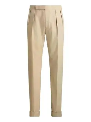 Ralph Lauren Purple Label Pleated Trousers - Neutrals